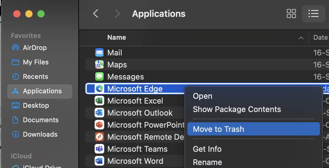 How To Uninstall Microsoft Edge From Mac macOS 